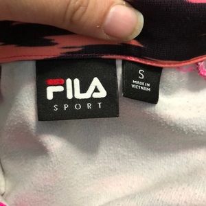 Fila | Jackets & Coats | Fila Pink Zebra Half Zip Jacket Size Small ...